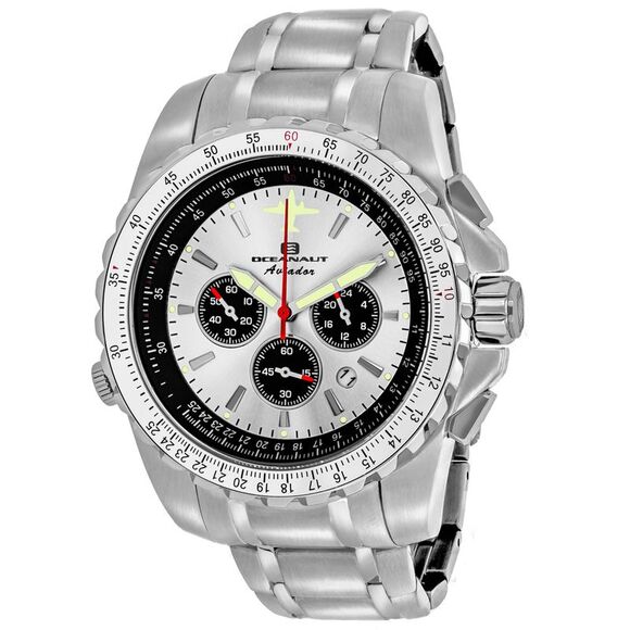 Oceanaut | Accessories | Oceanaut Mens Aviador Pilot Silver Dial Watch ...